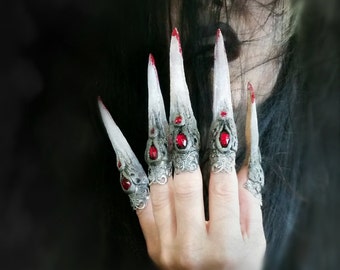 Vampire nails | Etsy