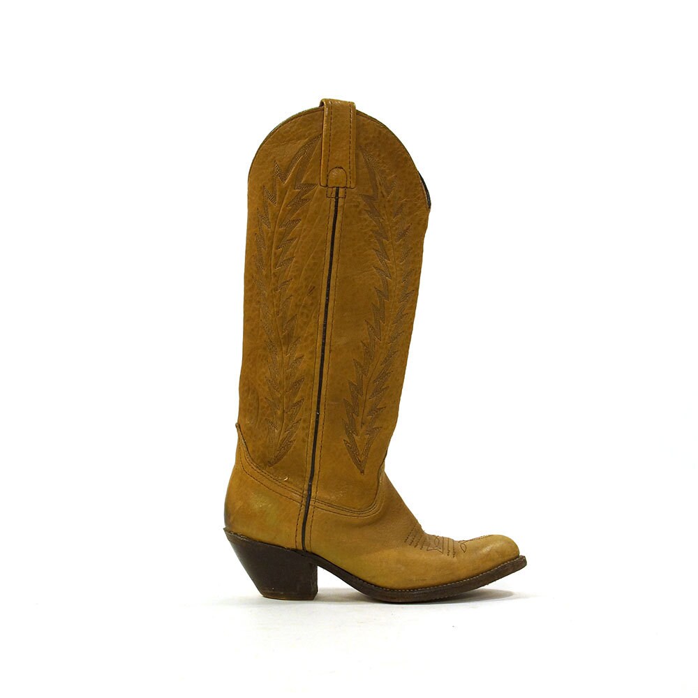 Miller Stockman Cowboy Boots / Vintage 1970s by SpunkVintage