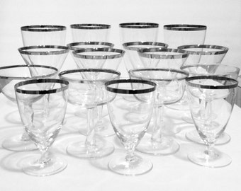 Vintage stemware | Etsy