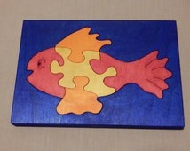 Popular items for wood fish puzzle on Etsy