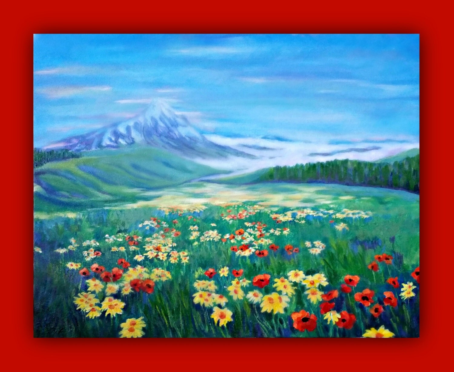 Oil Painting HIDDEN IN A VALLEY Original by ARTbyDanaC on Etsy