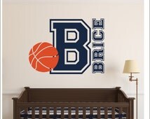 Unique basketball wall decal related items | Etsy