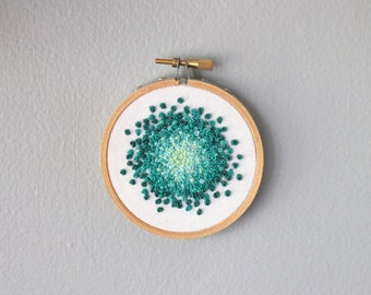 Items similar to Orange Burst - Gradient / Ombre Embroidery Hoop Art ...