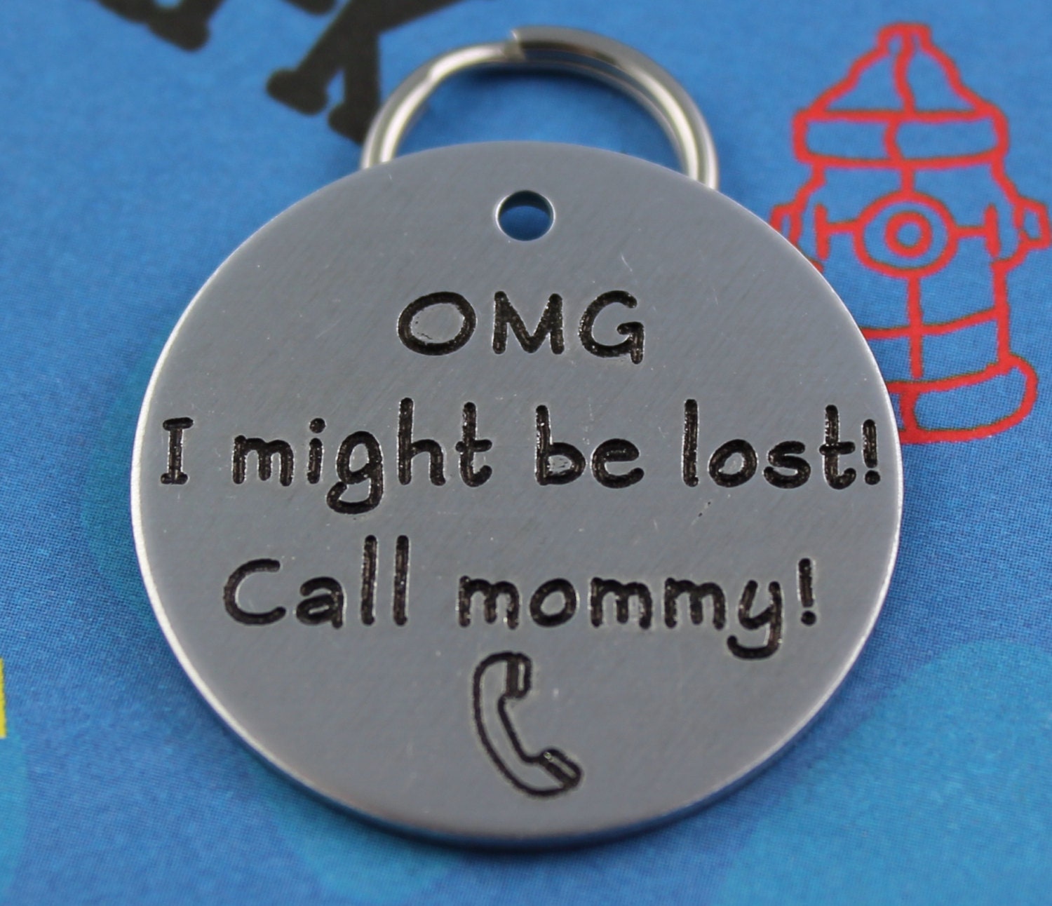 Large Size Funny Dog Tag Unique Cool Pet ID Tag OMG I