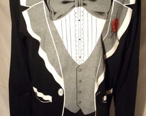 Popular items for tuxedo t shirt on Etsy