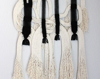 Handcrafted Modern Macrame/Rope Art by HIMOART on Etsy
