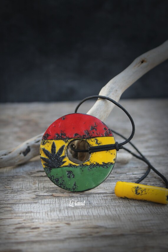Rasta dread hair tie rasta jewelry rastafari by Lelandjewelry