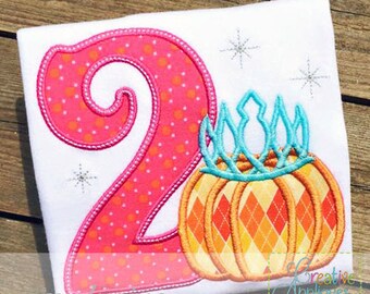 Princess Crown Birthday Number 8 Machine by Creativeapplique