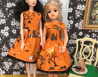Handmade retro inspired dolly clothes let's play by JollyDollyShop