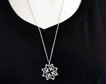 Popular items for snowflake necklace on Etsy