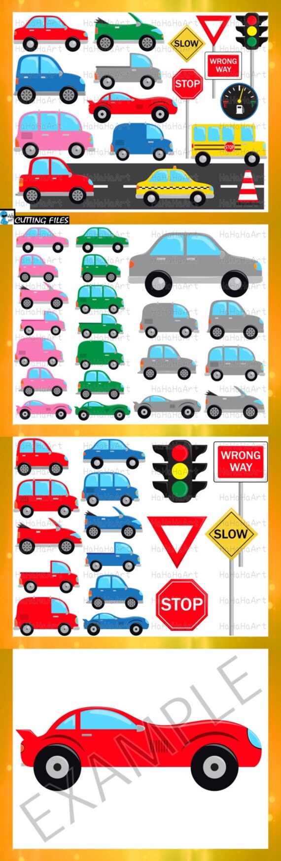 The Cute Cars Cutting Files Svg Png Jpg Eps Digital Graphic