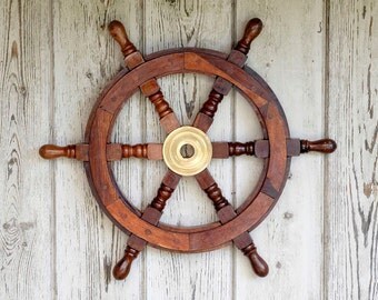 Unique wooden ship wheel related items | Etsy