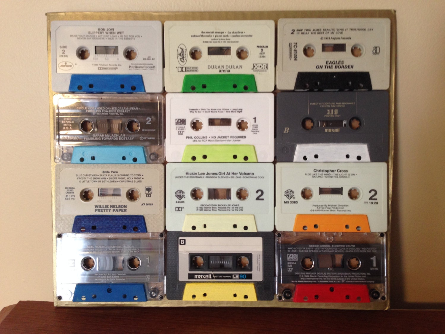 Cassette Tape Collage Wall Art