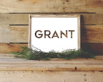 Unique grant wood related items | Etsy