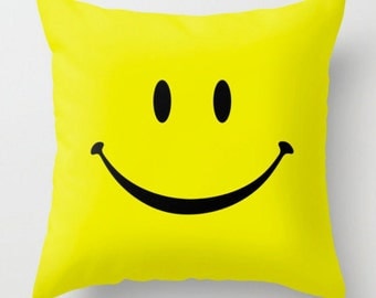 Smiley face pillow | Etsy