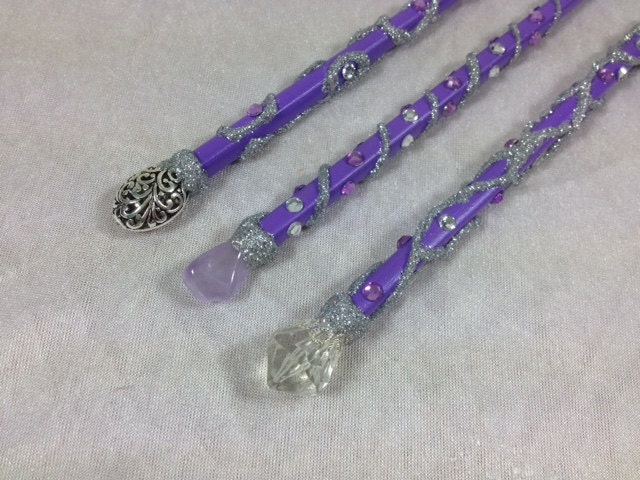 Purple Magic Wand Magic Wand Wizard Wand Fairy Wand by FairyMeShop