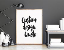 Popular items for custom quote poster on Etsy