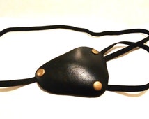 Leather eye patch, medical eye patch, snake eyepatch, big boss eye patch, black leather eye ...