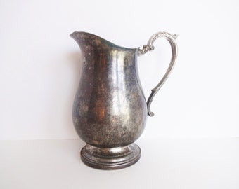 Silver plate pitcher | Etsy
