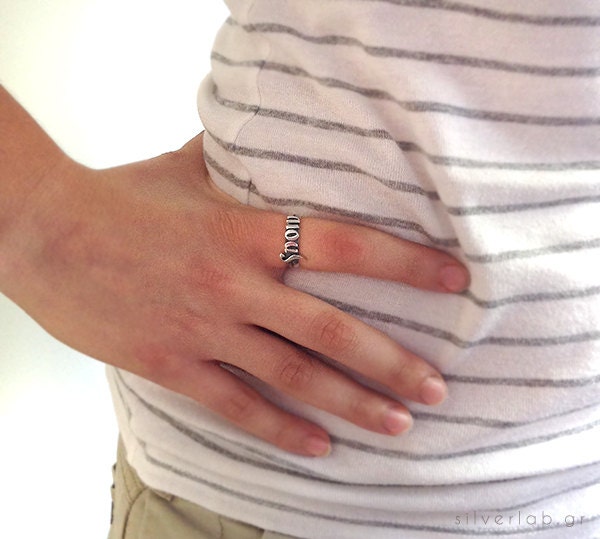 Jon Snow ring Game of Thrones inspired Jon by SilverLabCreations