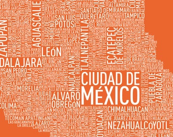 Typographic maps botanic art & cats by SilkeSpingies on Etsy