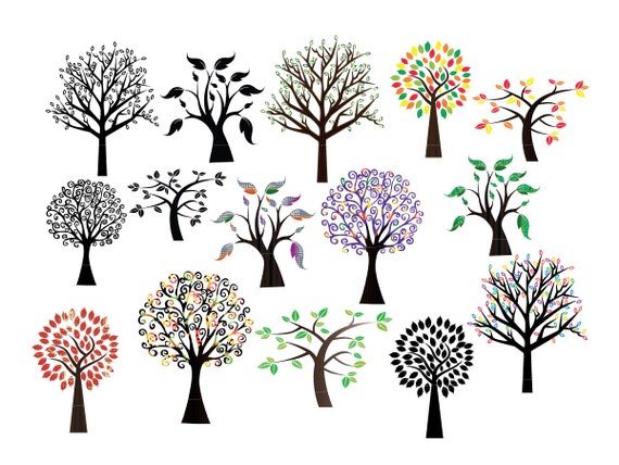Tree SVG tree sticker tree clipart tree vinyl decal svg