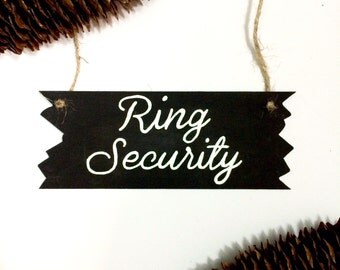 Ring security sign | Etsy