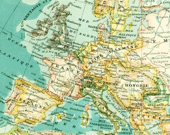 1933 Antique Geological Map of France. by sofrenchvintage on Etsy