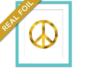 Peace sign poster | Etsy