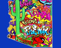 Popular items for graffiti style on Etsy