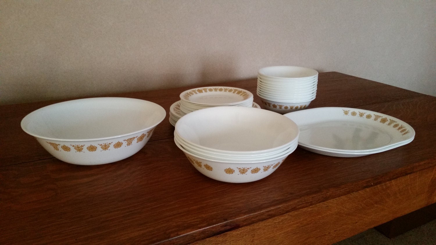 Vintage Corelle Dinnerware Gold Butterfly Pattern 36 Pieces – Haute Juice