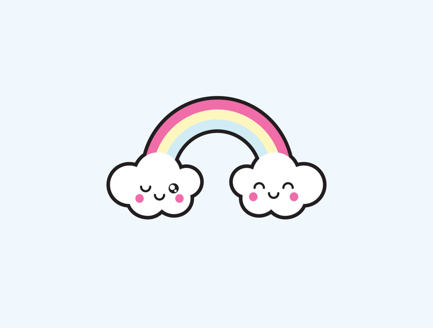 Premium Vector Clipart Kawaii Weather Clipart Kawaii