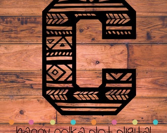 Aztec letters svg | Etsy