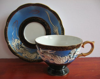 Vintage Royal Leighton Ware Tea Cup and Saucer-England