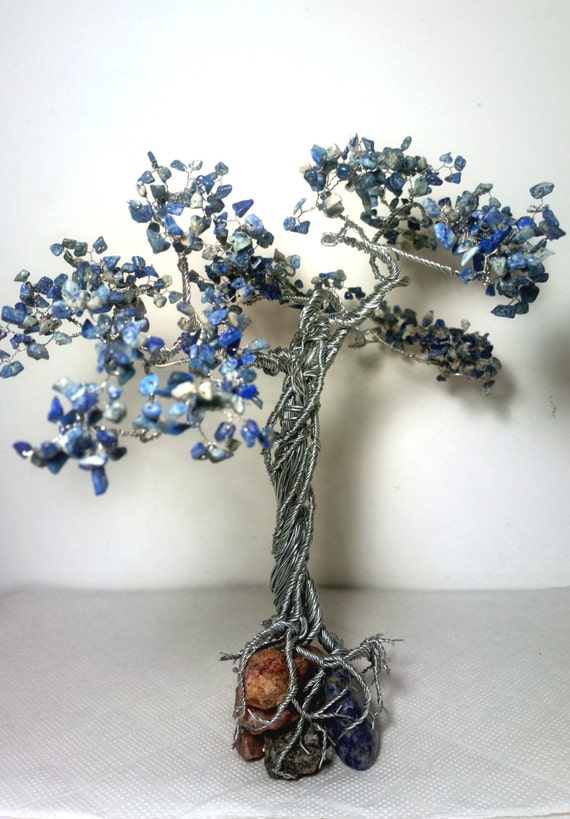 Wire tree with stones / tree of life / gift with by StoneTreeHM