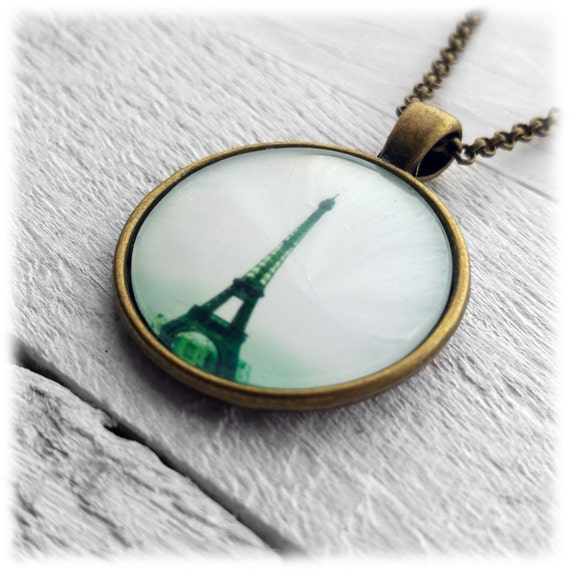 Eiffel Tower Paris Pendant and Necklace