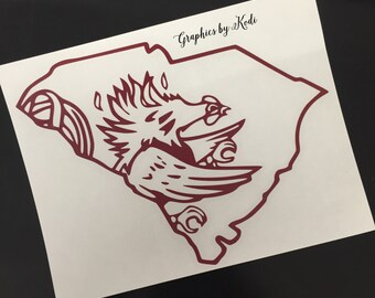Gamecock decal | Etsy