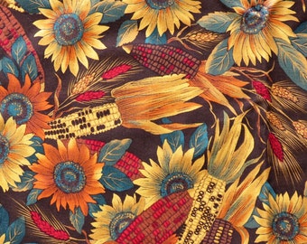 Wheat print fabric | Etsy