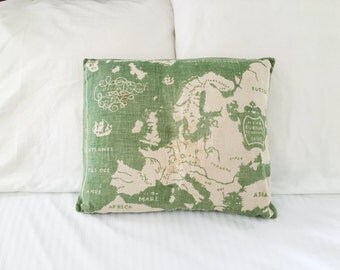 Linen map | Etsy