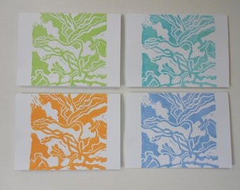 Abstract lino cut | Etsy