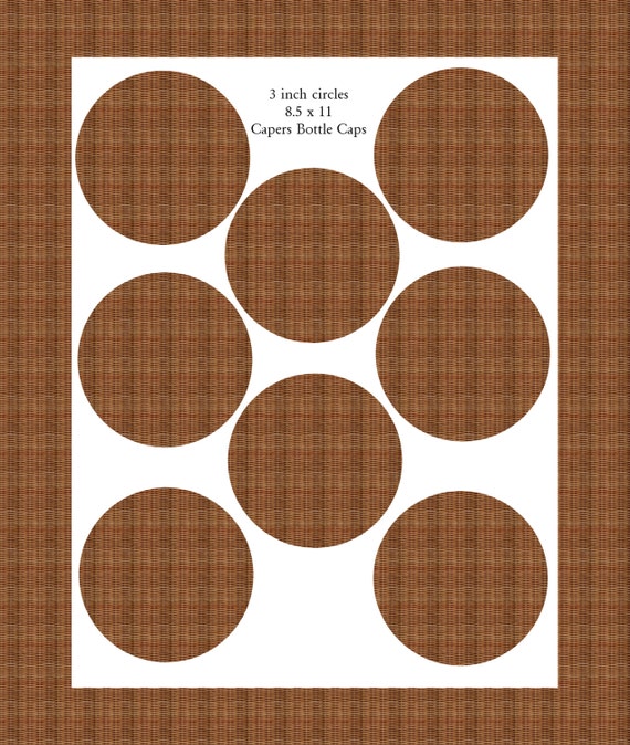 3 Inch Circle Template On 8 5 X 11 Inch Sheet Digital Collage