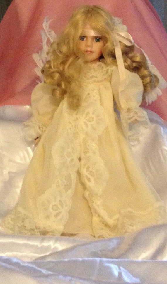 Vintage Angel Porcelain Doll By Eleganteshop On Etsy