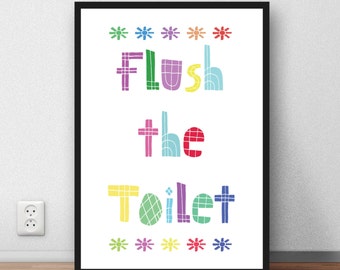 Toilet reminder | Etsy