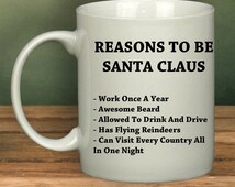 Unique santa claus mug related items | Etsy