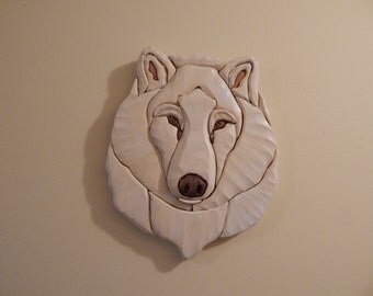 Wolf intarsia | Etsy