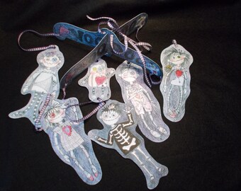 Skeleton paper doll | Etsy