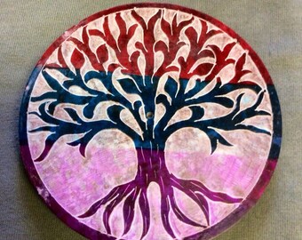 Tri color stone | Etsy