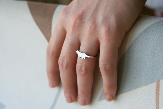 PEMBROKE WELSH CORGI Ring / Pembroke Welsh Corgi Ring / Silver