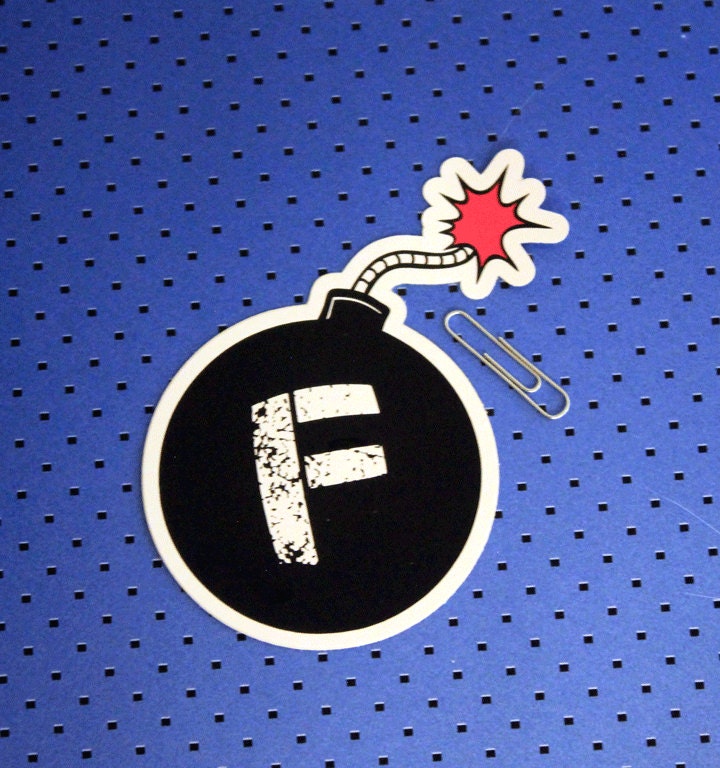 F-Bomb Bumper Sticker by CustomStickerMakers on Etsy