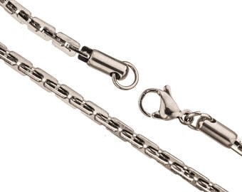 Rectangle link chain | Etsy